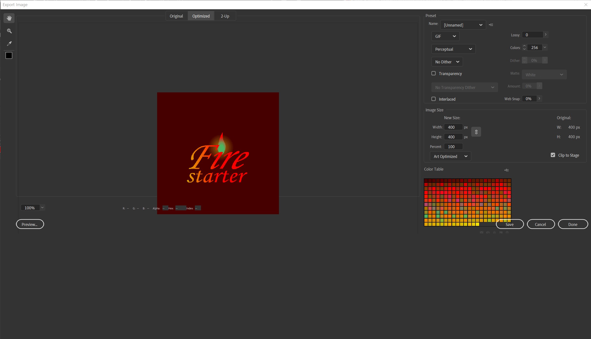 Export Animated Gif Window Corrupt - Adobe Community - 11229024