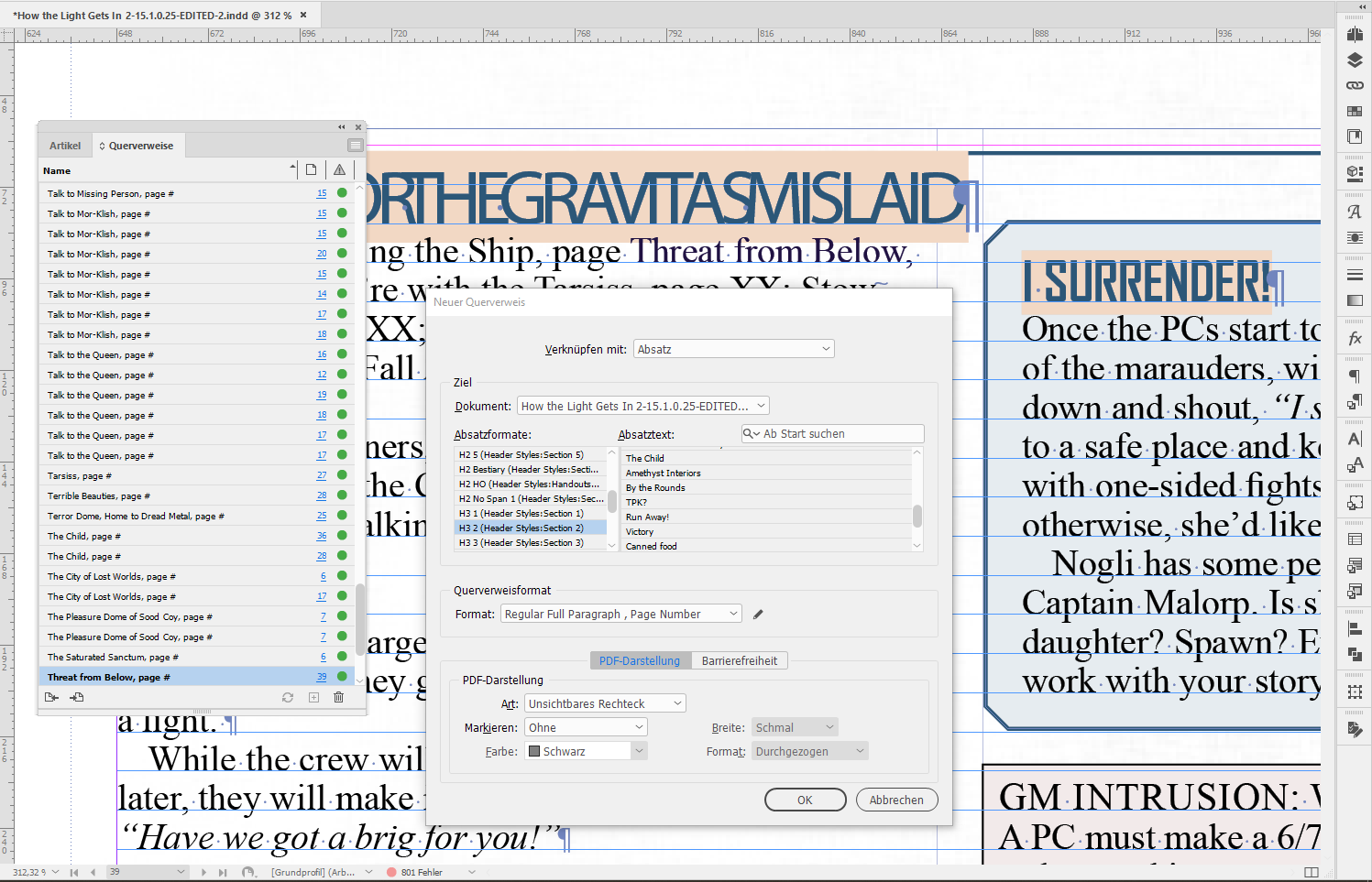Solved: Corrupted File, InDesign Hangs when I edit a certa... - Adobe ...