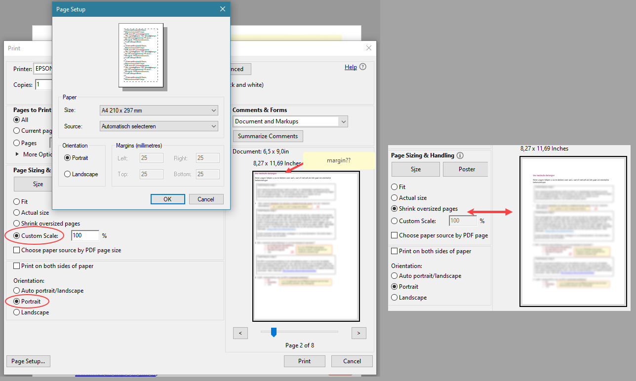 How to view page orientation and set margins - Adobe Product Community ...