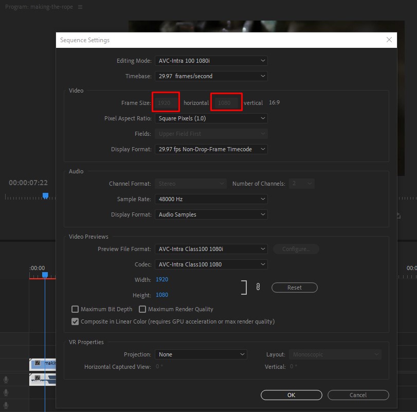 Video - Frame size - not editable? - Adobe Community - 11234854