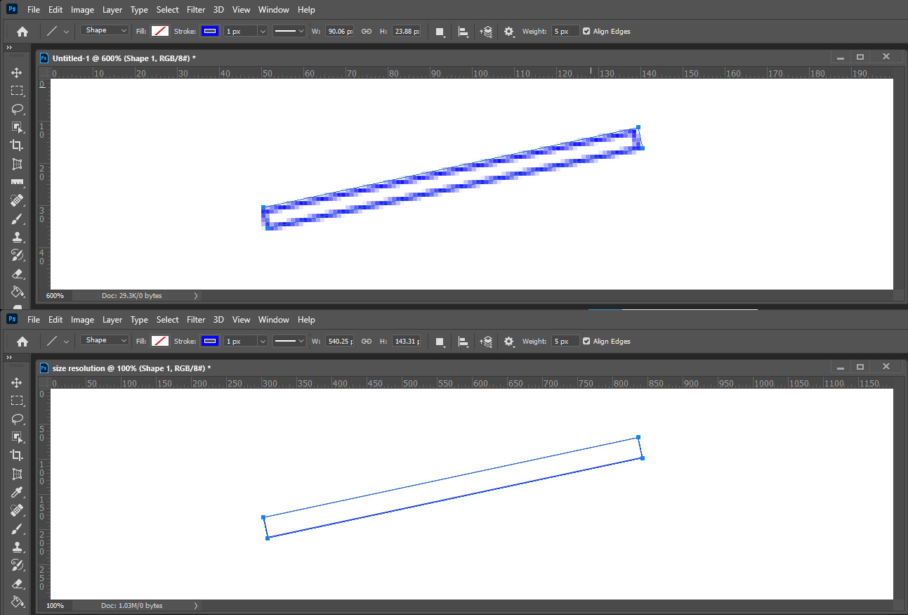 Line tool is not drawing lines, but boxes? - Adobe Product Community ...