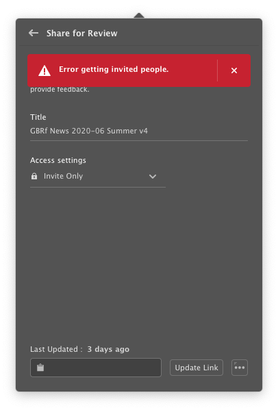Solved: InDesign Share for Review - FAQ - Adobe Community - 11210839