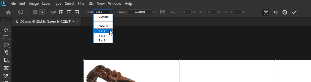 Free transform 3x3 grid - Adobe Product Community - 11252303