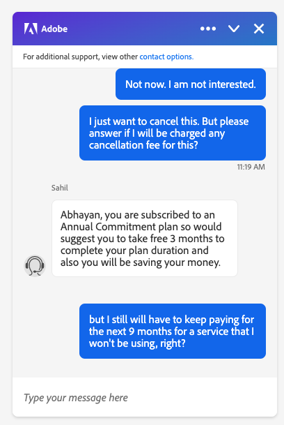 Adobe Subscription Scam - Adobe Product Community - 11260160