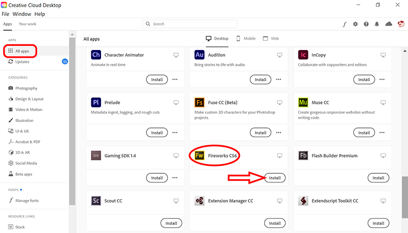 Fireworks CS6 (legacy software) - Adobe Product Community - 11271867