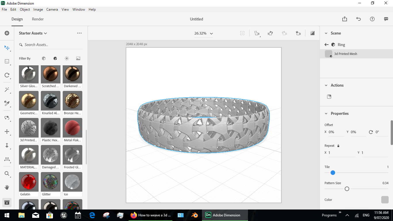 How to weave a 3d object in photoshop - Adobe Product Community - 11253036