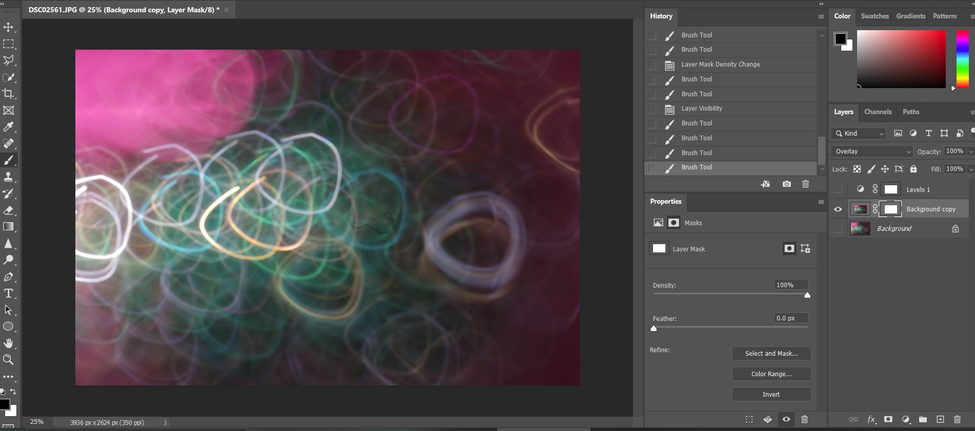 Brush does work on layer mask - Adobe Community - 11282633