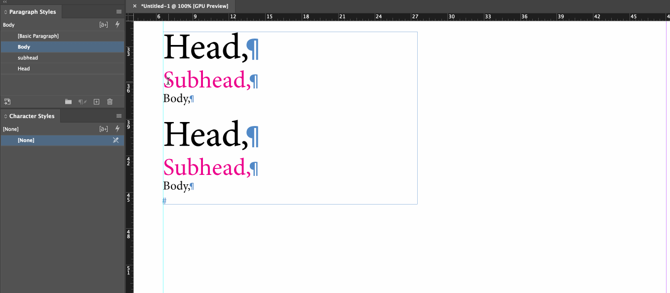 Solved: search and replace paragraph return affects follow... - Adobe ...