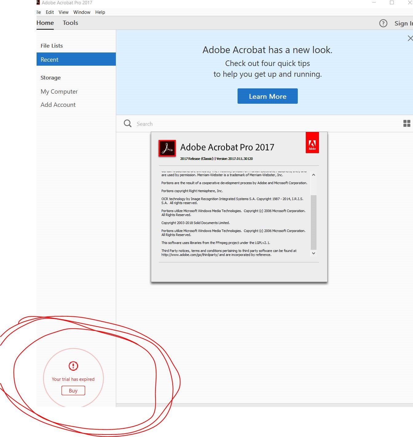 Adobe pro 2017 acrobat trial expired even though I... - Adobe Community ...