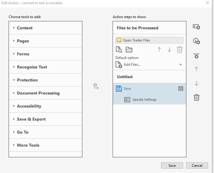 How to remove saving prompt when using action Save... - Adobe Product ...