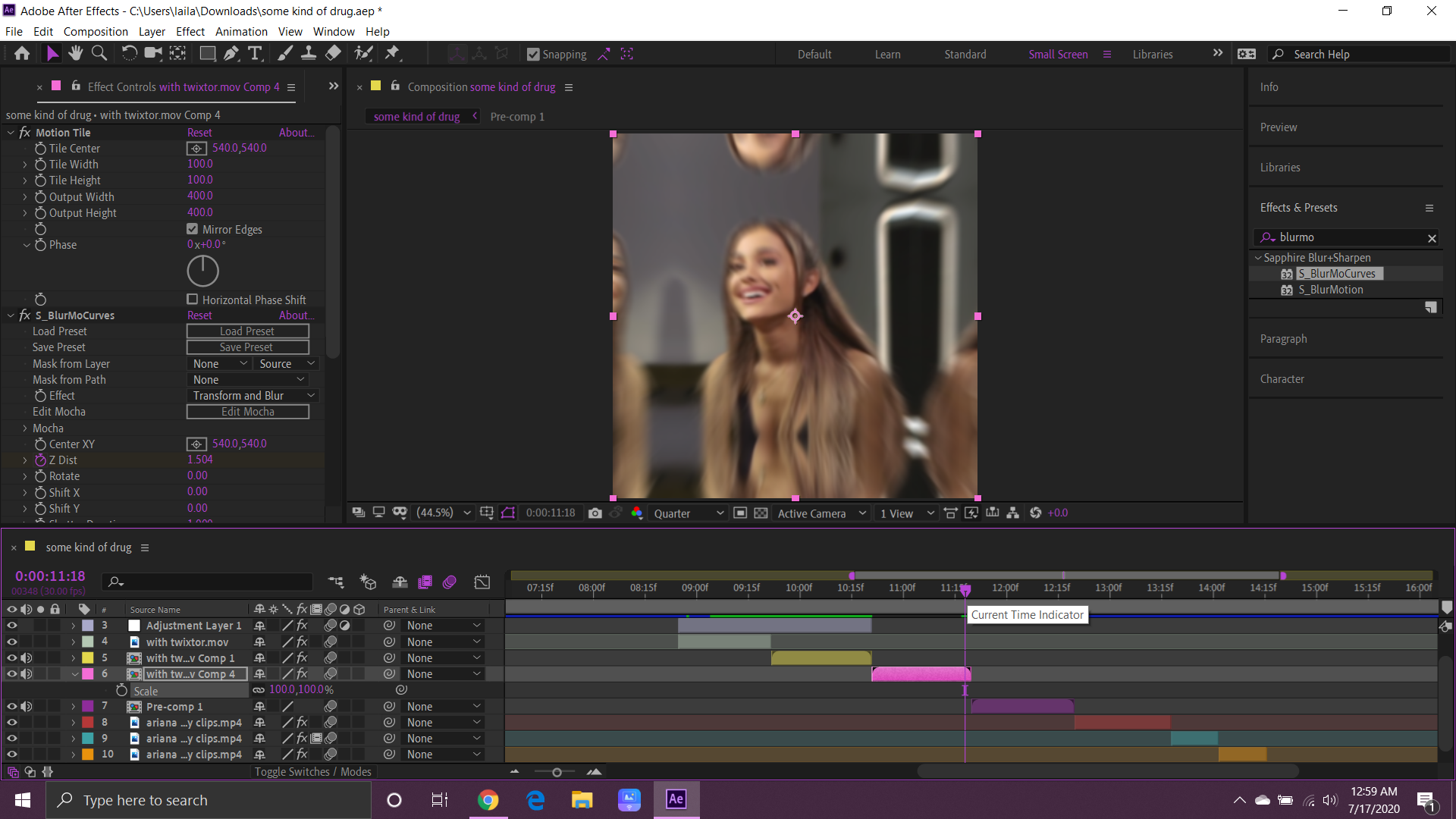 motion tile glitch? - Adobe Community - 11294166