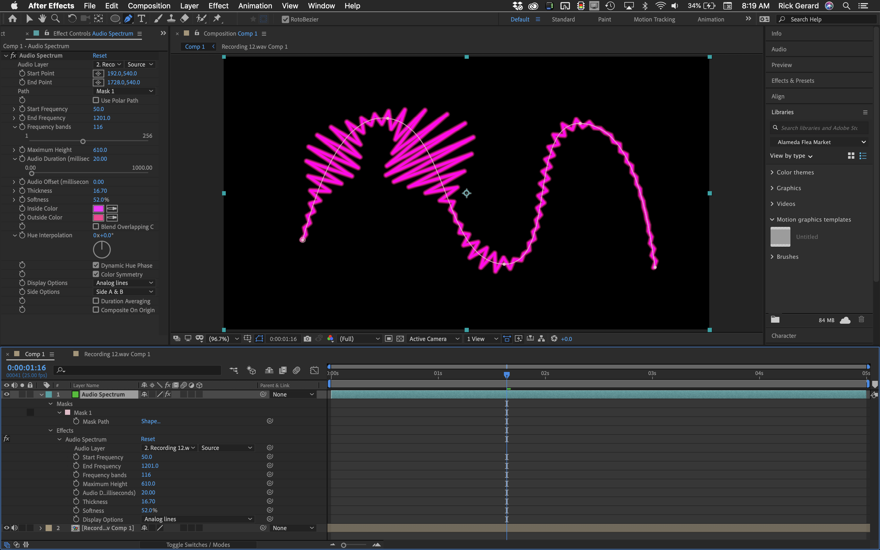 Solved: Audio Spectrum effect on a half-circle path - Adobe Product ...