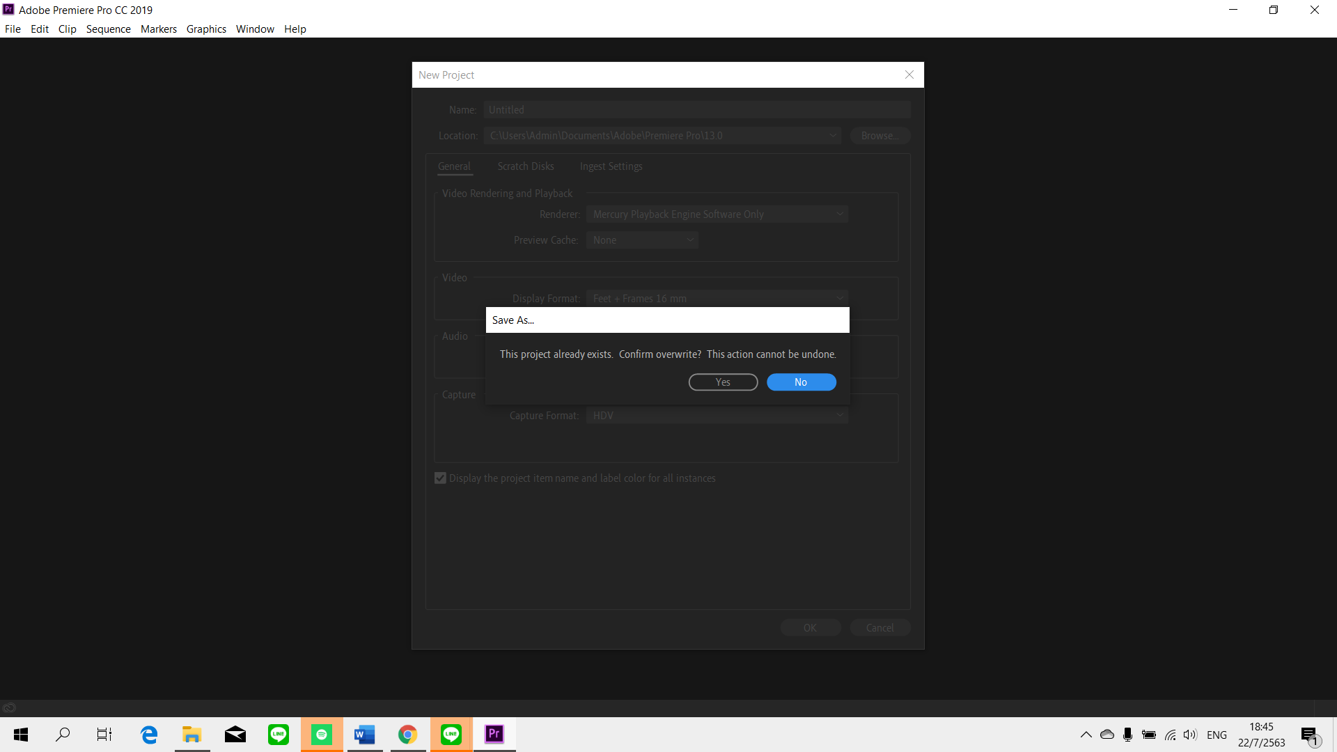 I can't setting up my project - Adobe Product Community - 11309108