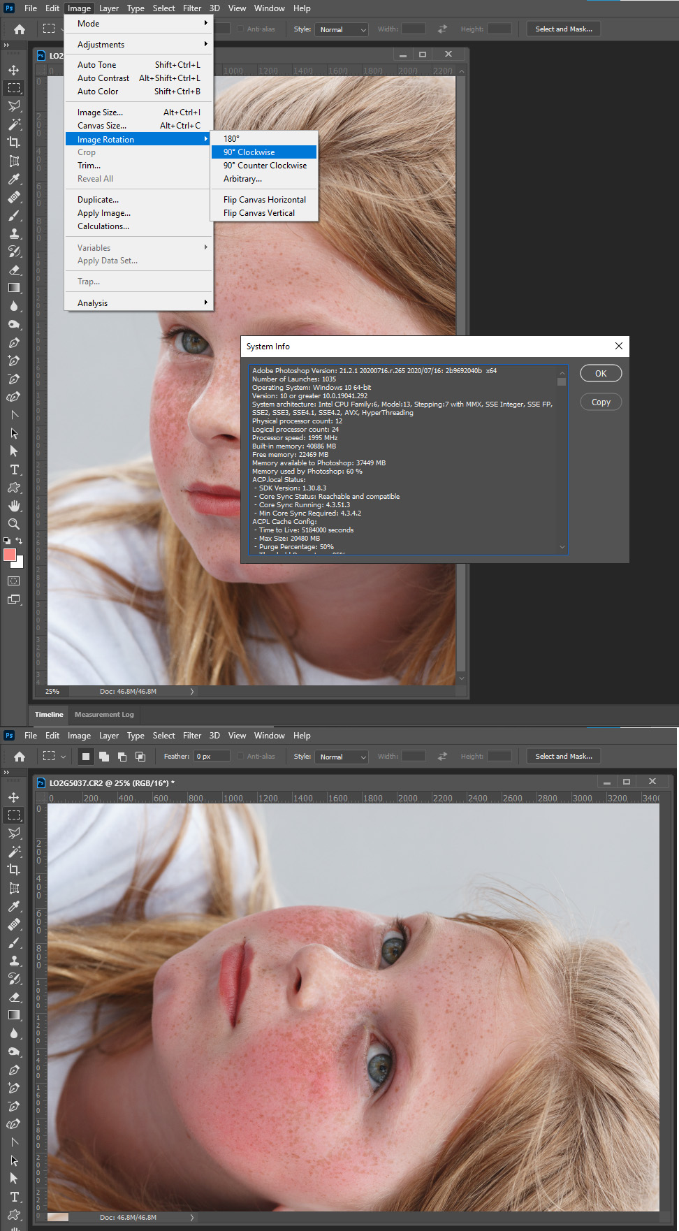 Rotate Canvas not working in 21.2.1 - Adobe Community - 11310233