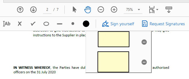 How do I delete signature from "Sign yourself" - D... - Adobe Product ...