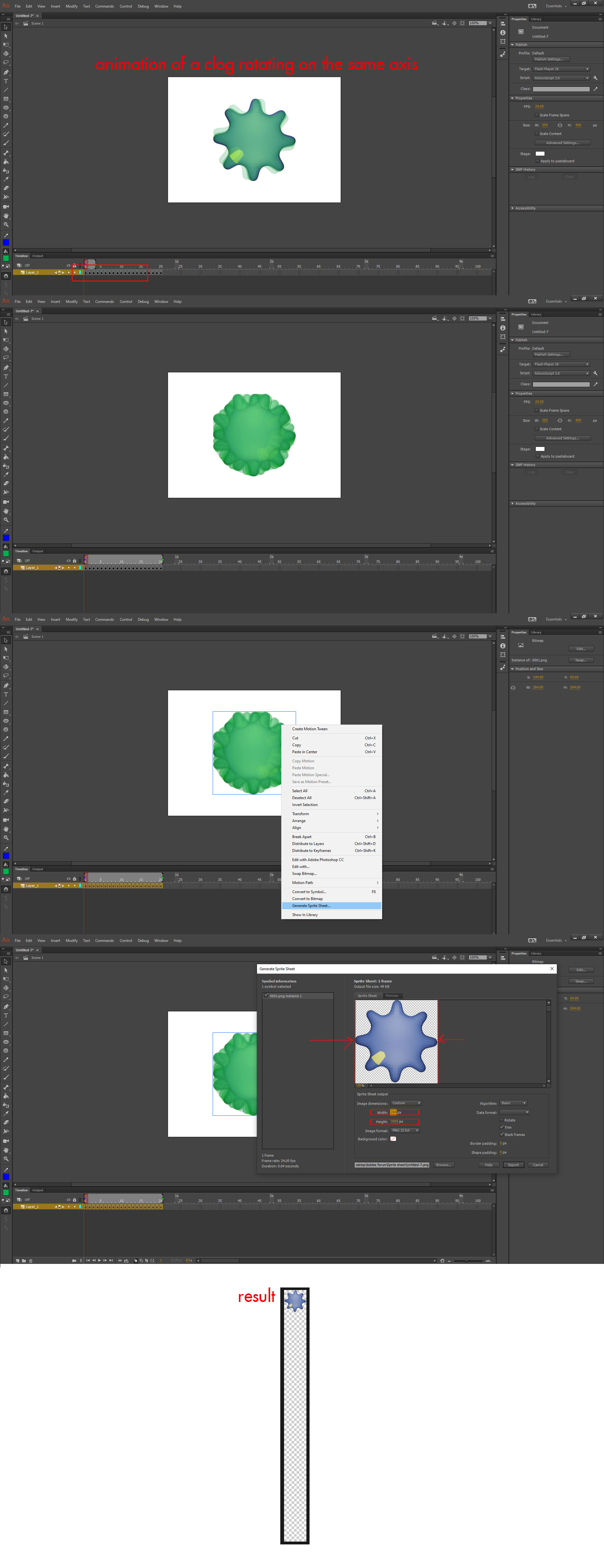 Vertical Sprite Sheet - Adobe Product Community - 11313502