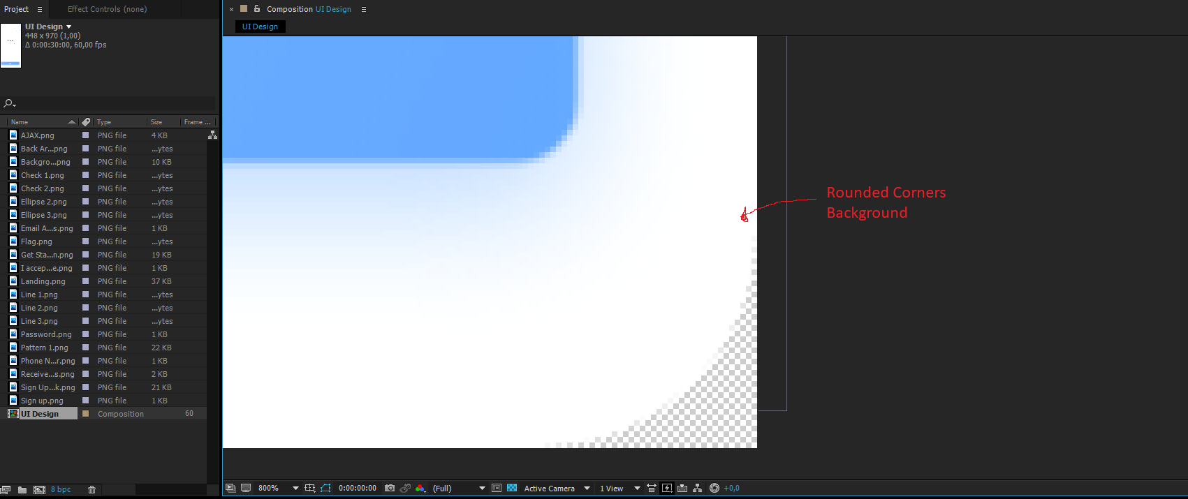 Solved: Keyboard animation with Rounded Corner Background.... - Adobe Community - 11317311