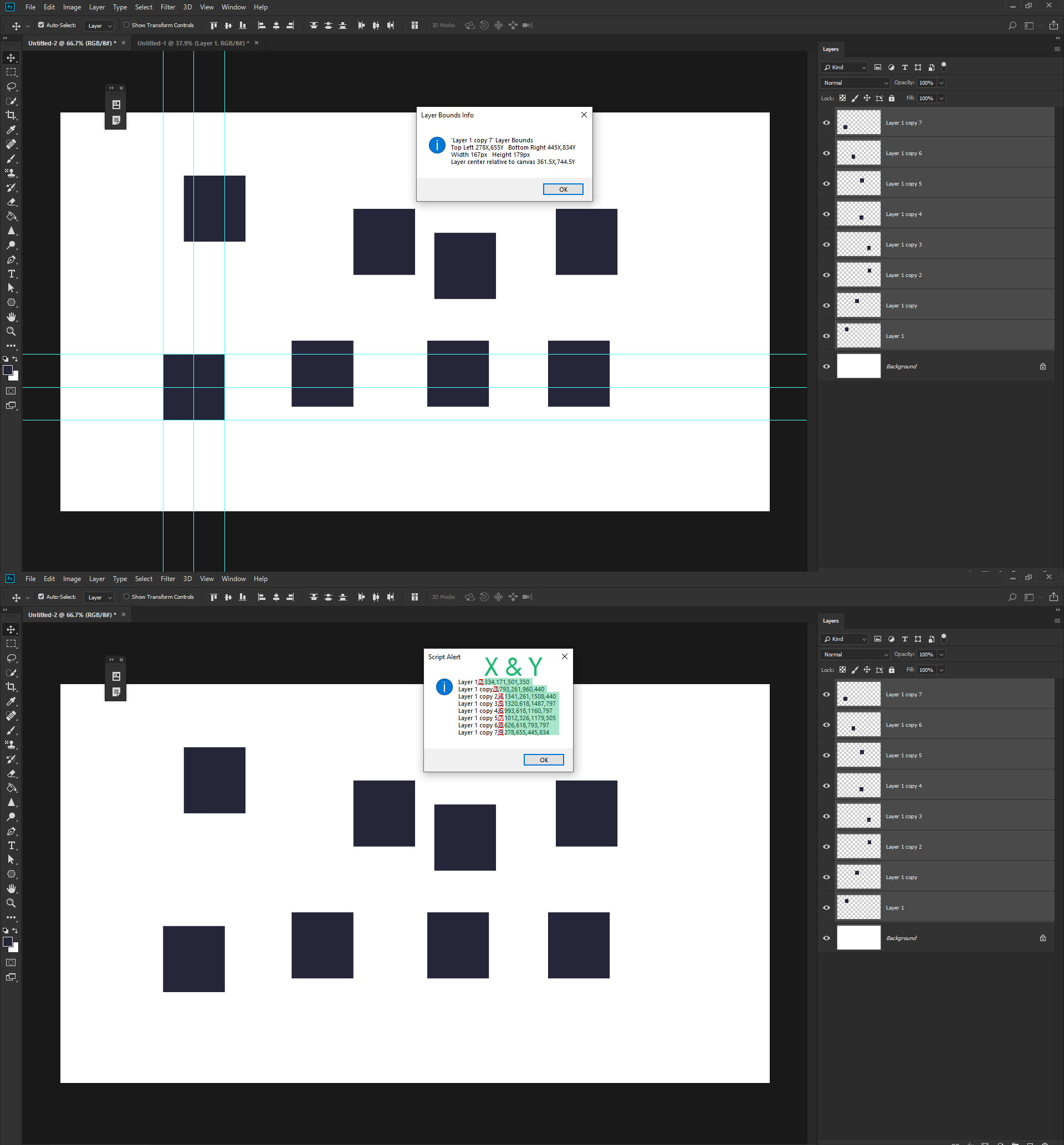 Solved: How to find X & Y position of multiple objects on ... - Adobe ...