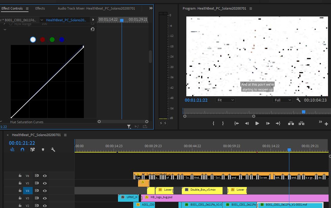 Distorted video whne using Color correct Lumetri C... - Adobe Community ...