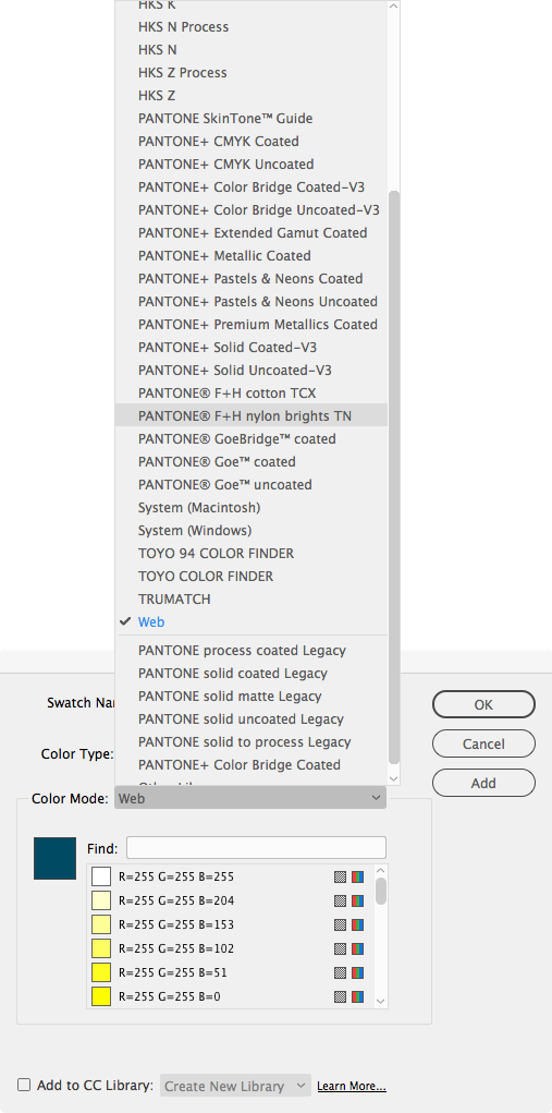 Solved: Does InDesign have color palettes like Illustrator... - Adobe ...