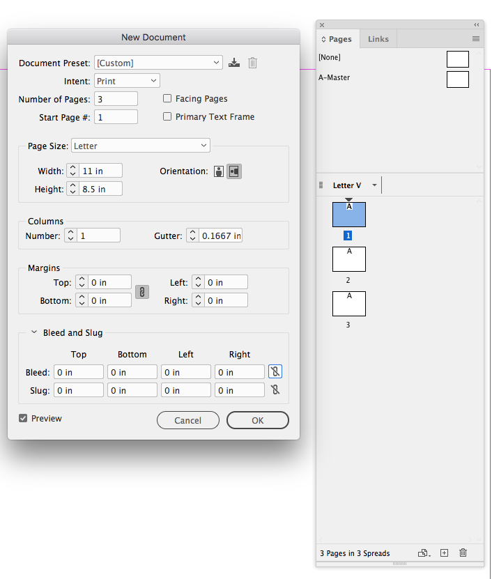 Solved: 3 pages in 1 spread - vertical - Adobe Community - 10121788