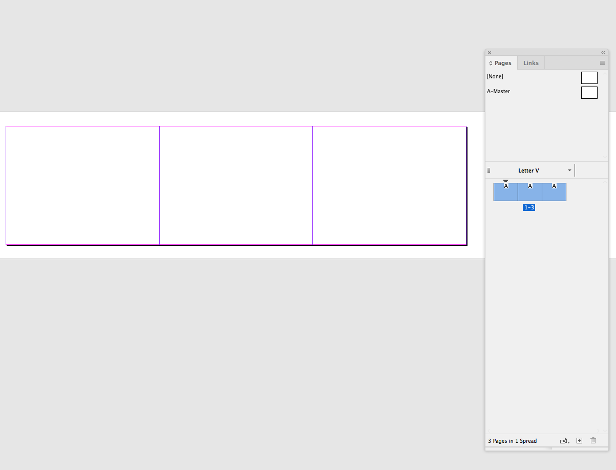 Solved: 3 pages in 1 spread - vertical - Adobe Community - 10121788