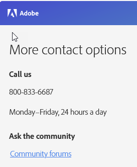 How to contact Adobe for a complex Lightroom Class... - Adobe Product ...