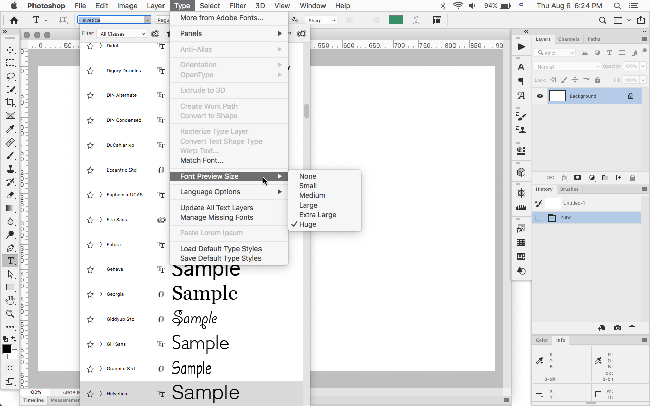 Solved: Font menu tiny! - Adobe Community - 11280135