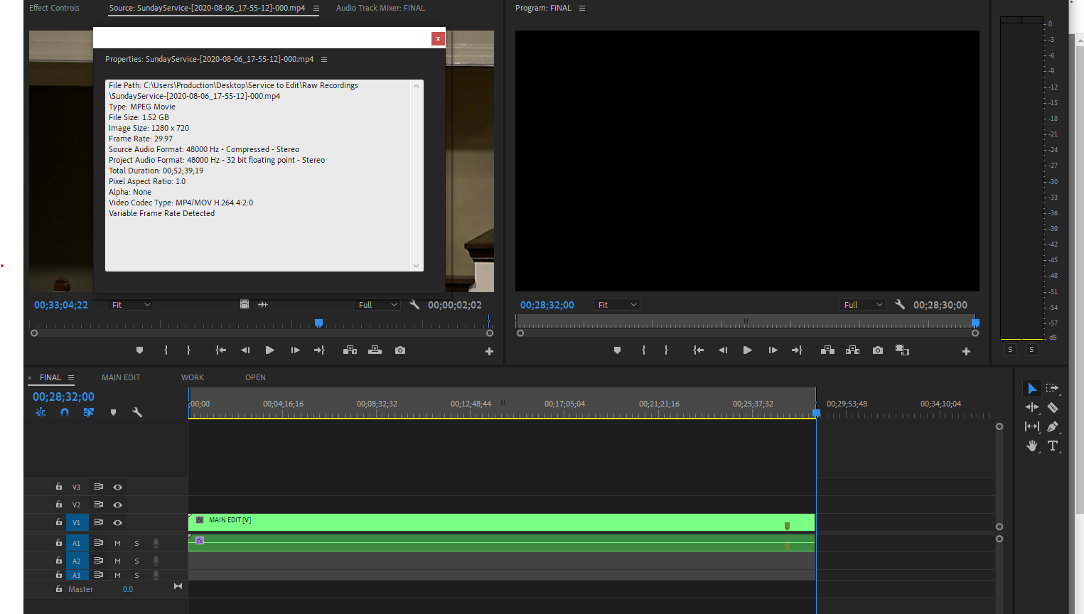 Audio on source recording is juuuuust a little off... - Adobe Community ...
