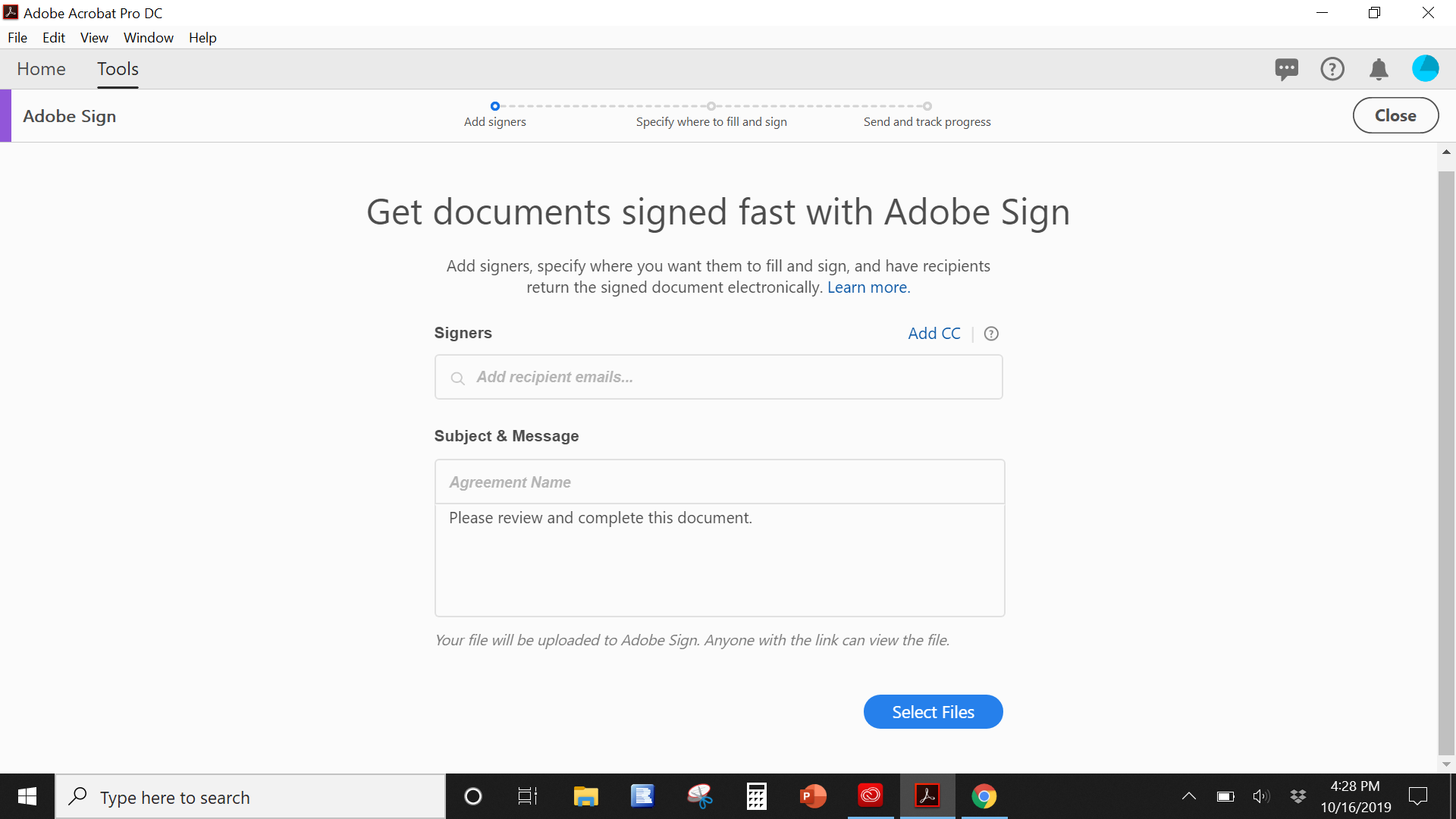 Not seeing option for Mega Sign - Adobe Product Community - 10674650