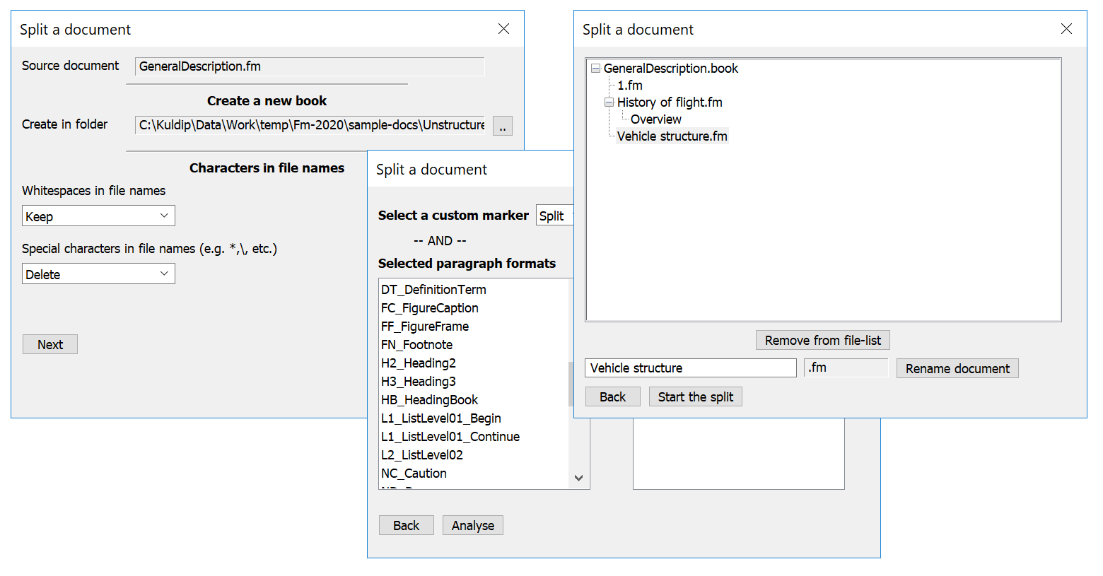 Split documents into chapters - Adobe Product Community - 11359462