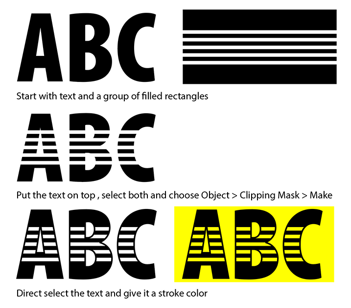 Solved: Partial Striped Text Help - Adobe Product Community - 11359185