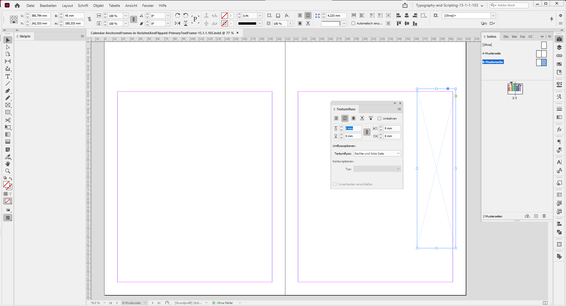 Solved Can Primary Text Frame Flow Back And Forth Between Adobe Community 11360371