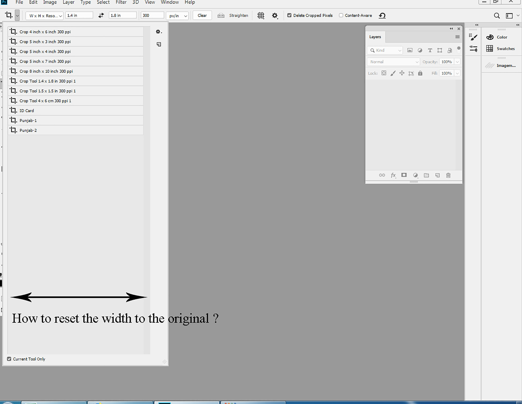 How to reset the width of Tool Preset Picker dropd... - Adobe Community ...