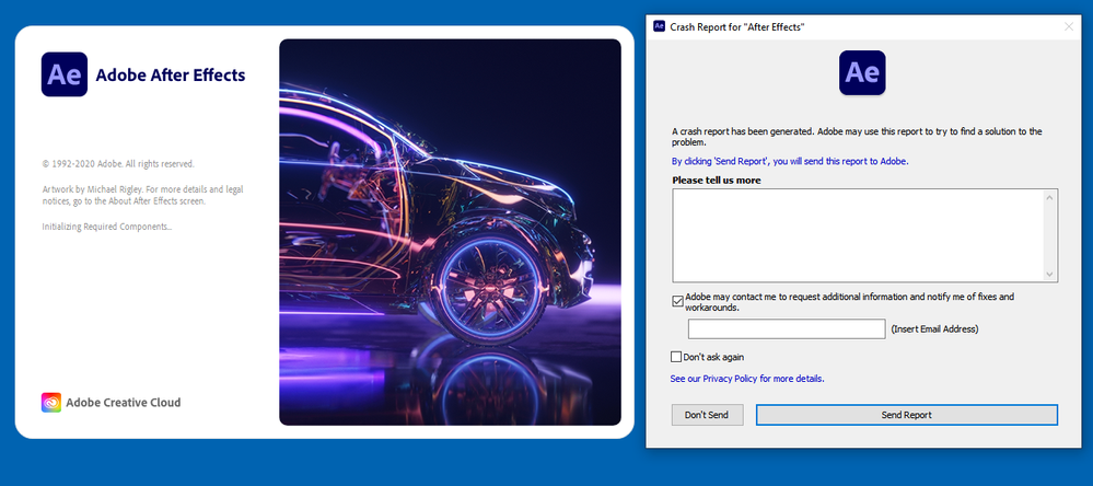 After Effects won't open - Adobe Support Community - 11366523