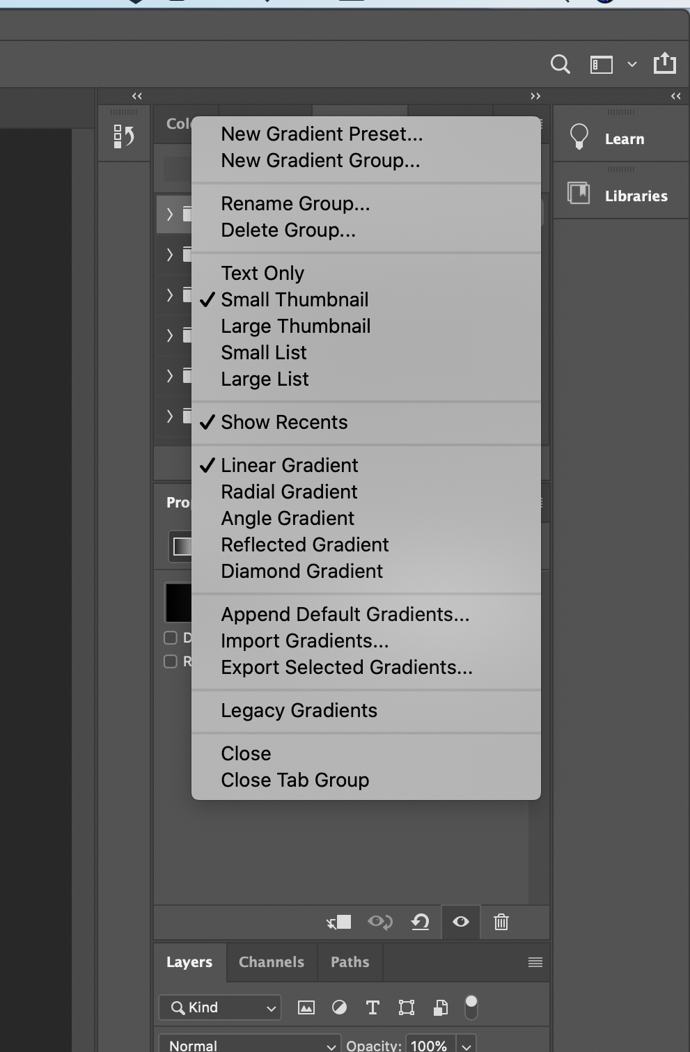 Photoshop 2020 Gradient Editor presets - Adobe Community - 11093402