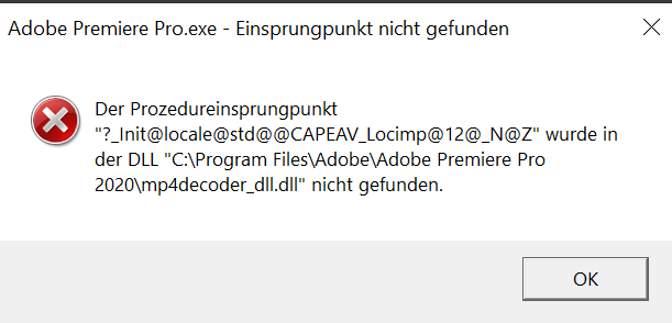 Big Problem after todays update Premiere Pro 2020/... - Adobe Product ...