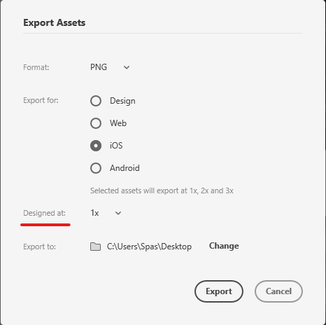Solved: Exporting vector icons to PNG, 3X is exported 100... - Adobe Product Community - 11369442