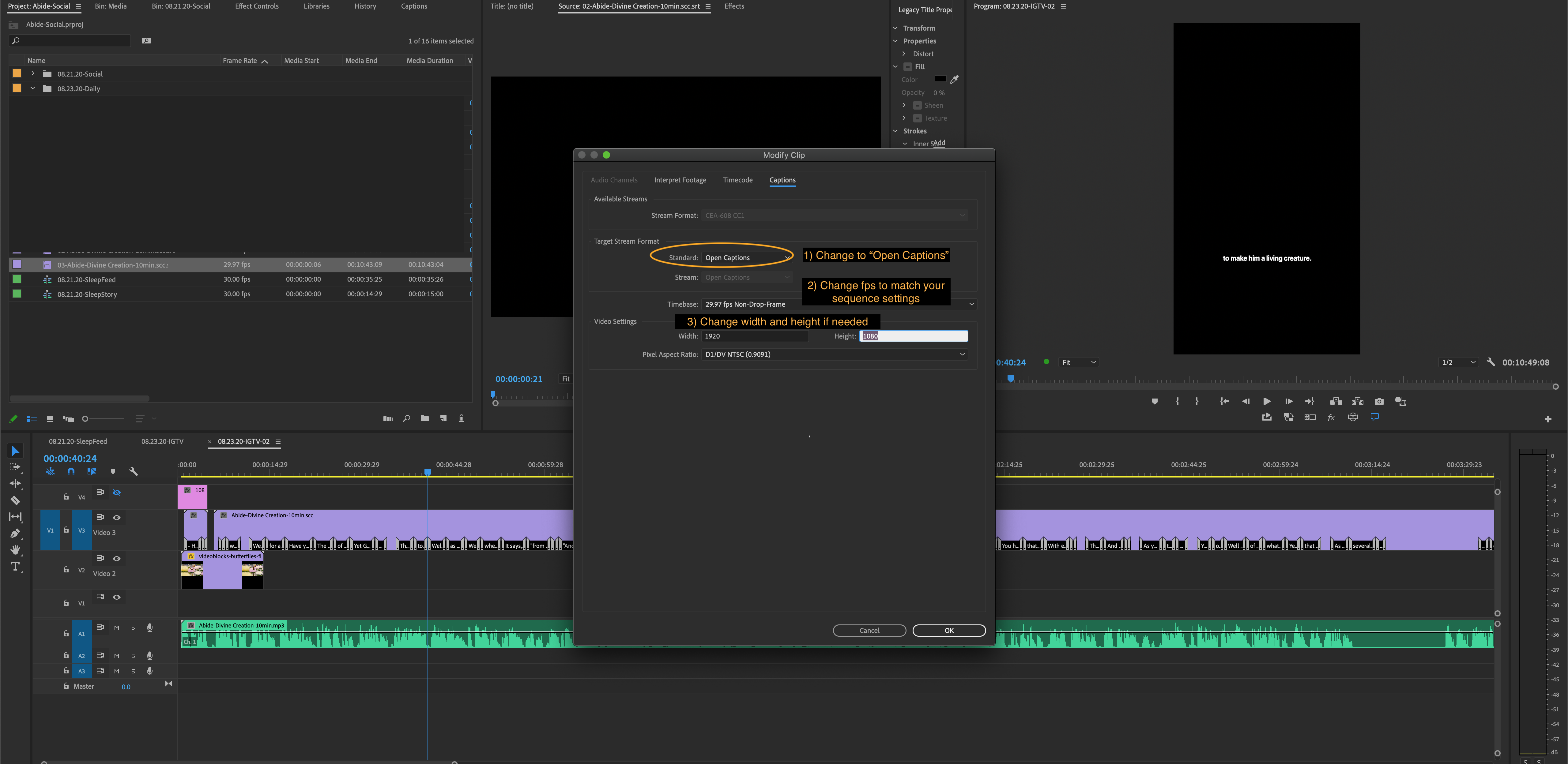 Solved: Formatting SCC Captions - Adobe Product Community - 9061178