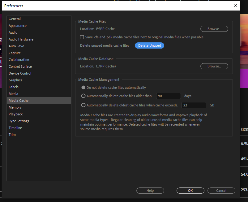 Solved: Not seeing "Delete all media cache" ? - Adobe Product Community - 11383250