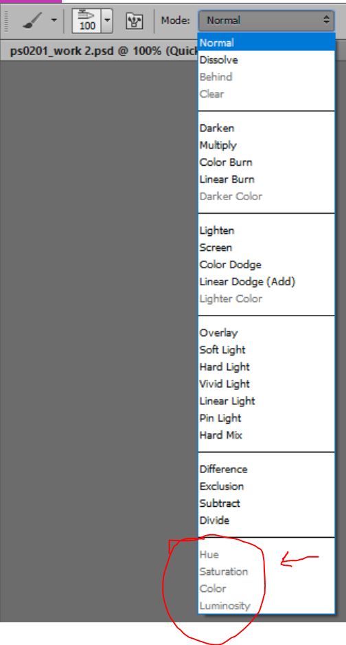 Mode - Color Greyed Out - Adobe Community - 11390458