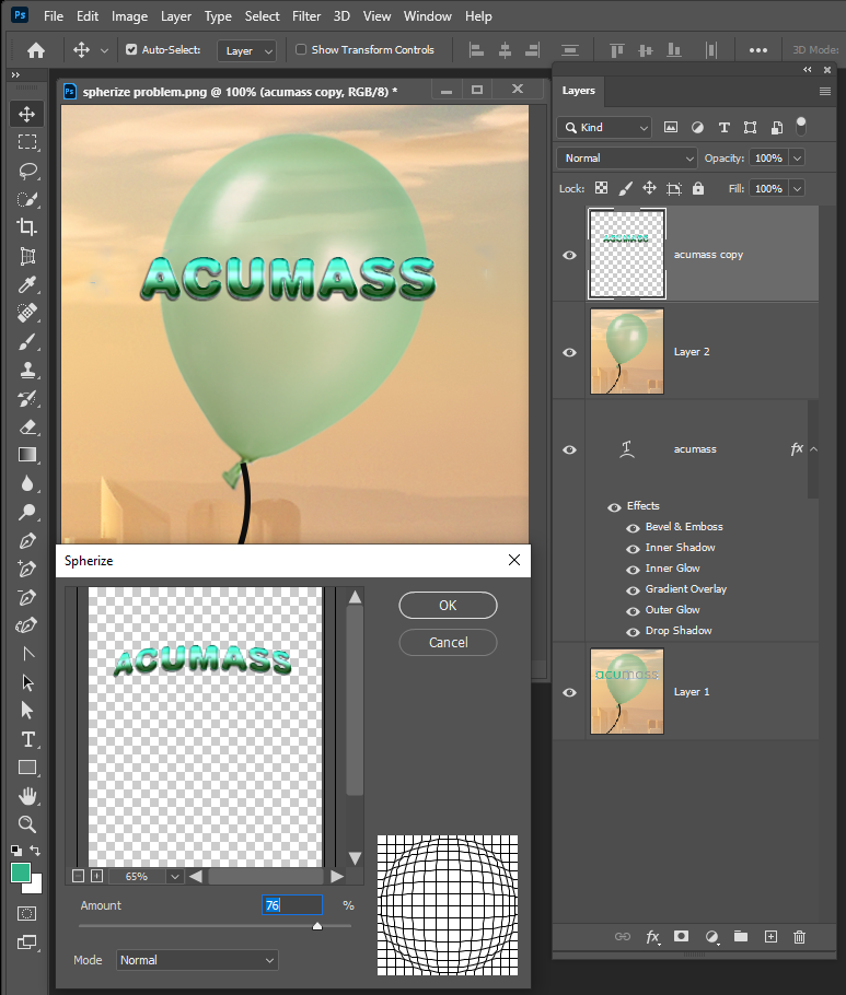 Spherize text - Adobe Community - 11394632
