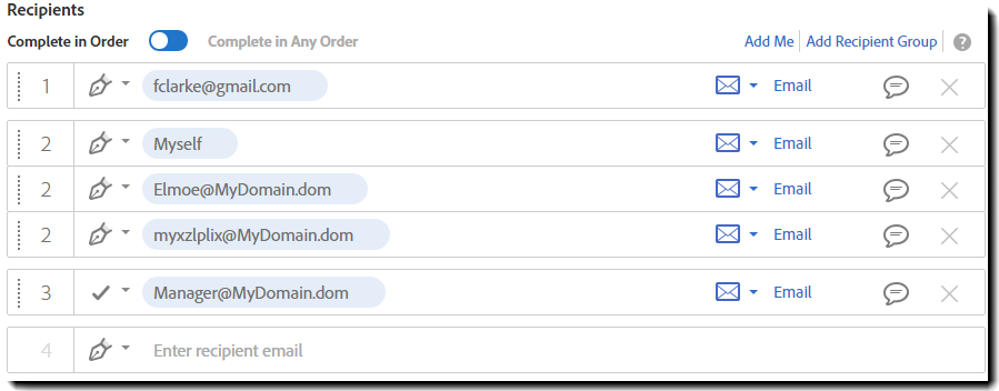 Learn more about all the Signing orders in Adobe S... - Adobe Product ...