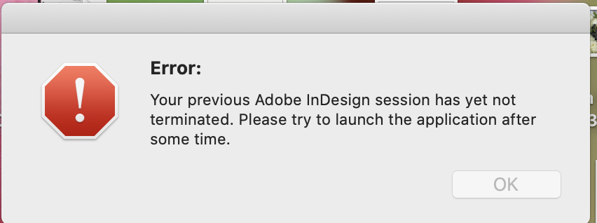 Solved: Error Message while launching InDesign - Adobe Community - 11412809