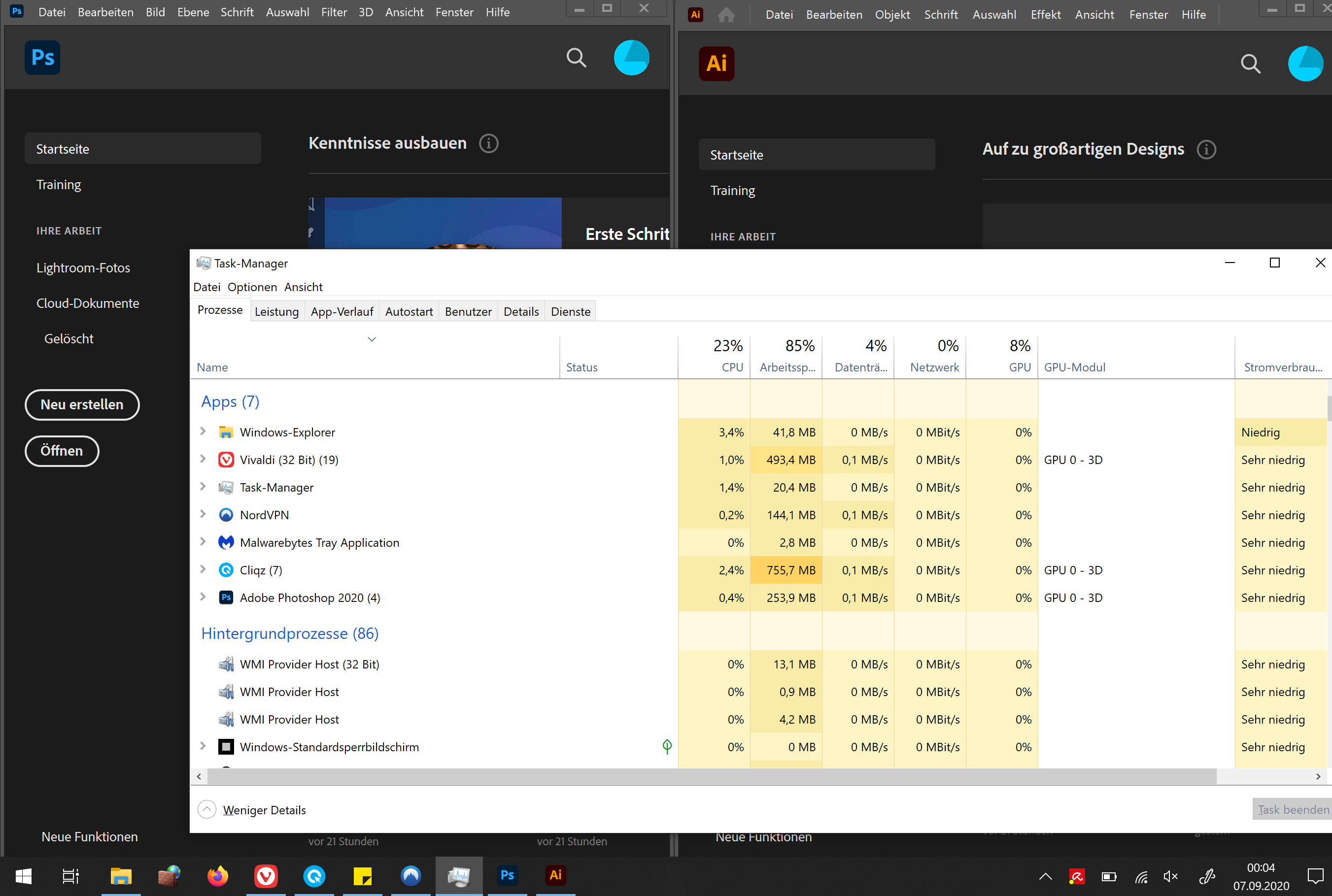 Launch Adobe programs but do not show Task Manager - Adobe Community ...