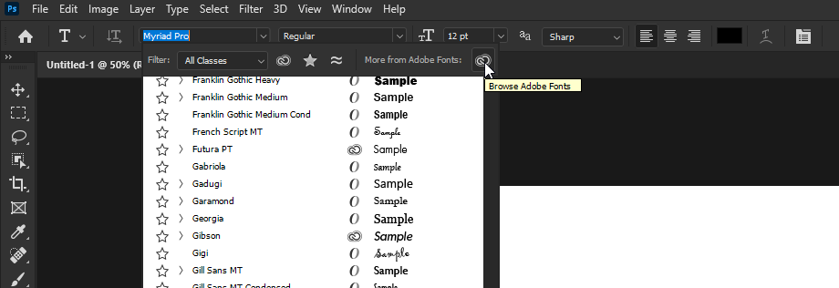 How to insert fonts in photoshop - Adobe Community - 11415030