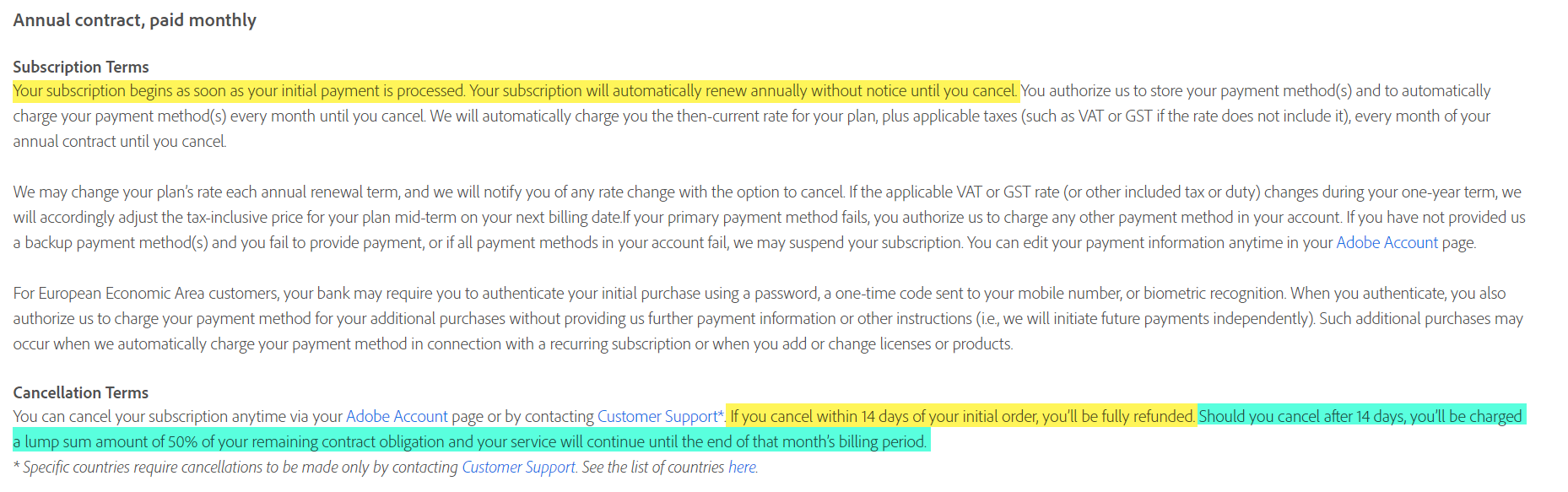 Adobe Exit fee scam. The easy way to deal with it. - Adobe Community ...