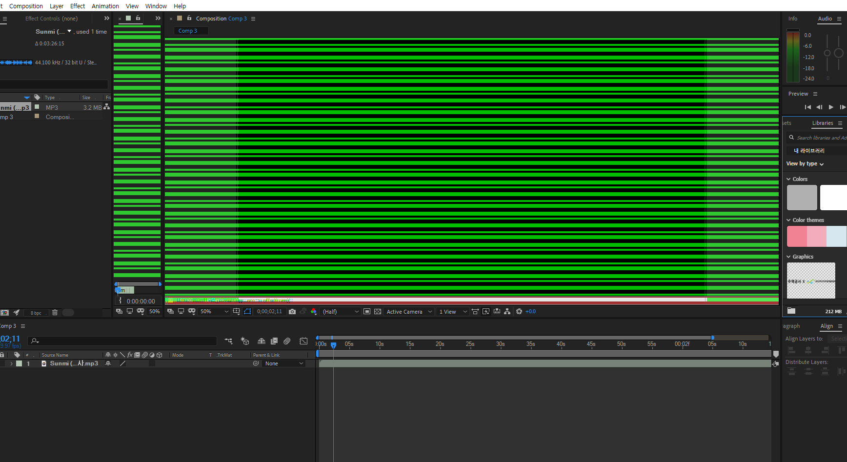 After Effect Green strips - Adobe Product Community - 11421703
