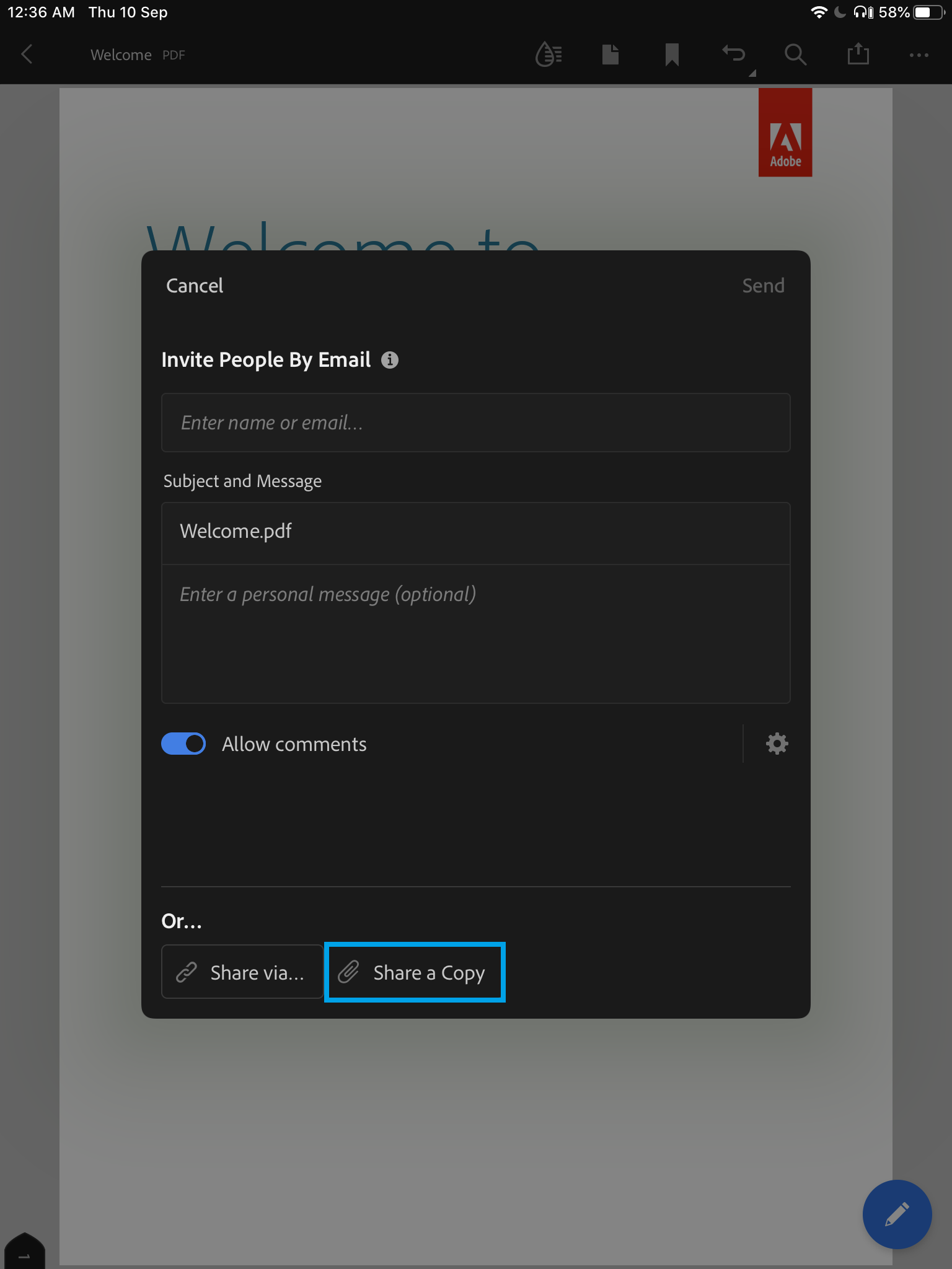 Want to send PDF as an email attachment using your... - Adobe Product ...