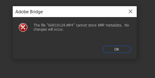 Error File Cannot Store Xmp Metadata Adobe Community 11341603 